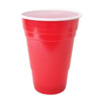 China 425 Ml 14 Oz PP Disposable Plastic Cups Colorful Disposable Cold Drink Cups for sale