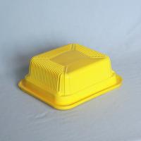 China 170 X 150 X 50Mm Disposable Containers With Lids Yellow Disposable Food Containers Fast Food for sale