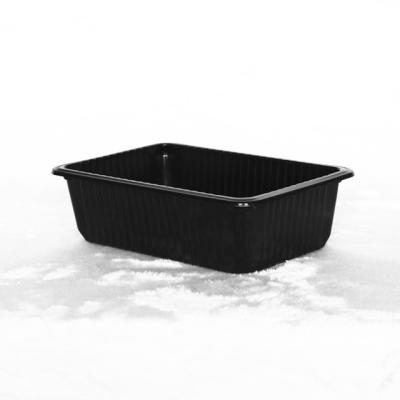 China 185MM PP Disposable Plastic Food Tray Square Tray Packaging For Food Meat for sale