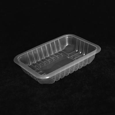 China 200 X 140 X 50 MM Clear Disposable Plastic Tray PP Disposable Fruit Tray Vegetable for sale