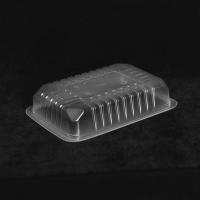China 220 X 160 X 35MM Clear Disposable Plastic Tray Square Plastic Meat Tray Fruit for sale