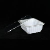 China 260 X 170 X 70 MM Disposable Plastic Tray With Lid Deli Food  Container for sale