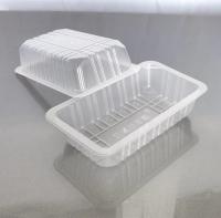 China 177 X 150 X 38MM Disposable Plastic Food Trays Translucent Rectangular Plastic Trays for sale