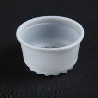 China 250ml Disposable Yogurt Cups 8OZ White Yogurt Plastic Cups With Lids for sale