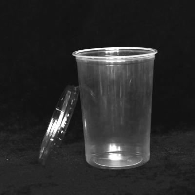 China 32Oz 1000ml PP Disposable Food Packaging Containers Disposable Cups With Lids for sale