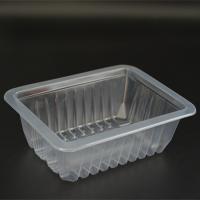 China 185 X 135 X 55MM Disposable Plastic Tray PP Clear Square  For Food for sale