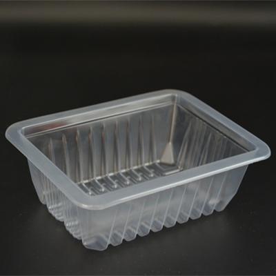 China 185 X 135 X 55MM Disposable Plastic Tray PP Clear Square  For Food for sale