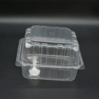 China 137mm Disposable Food Packaging Boxes PET Fruit Clamshell Packaging for sale