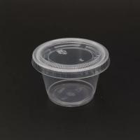 China 0.75 Oz PP Disposable Sauce Cup Clear Disposable Dressing Containers With Lids for sale