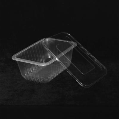 China 260 X 170 X 110MM Disposable Food Trays With Lids 90 OZ Plastic Fast Food Tray for sale