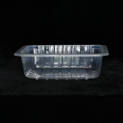 China 225 X 170 X 65MM Square Plastic Food Container Clear Plastic Disposable Trays for sale