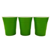 China 425 Ml 14 Oz PP Reusable Beer Pong Cups Injection Beer Pong Plastic Cups for sale