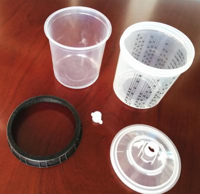 China Leakproof Smooth Surface Customized Paint Mixing Cup For Mixing Paint for sale
