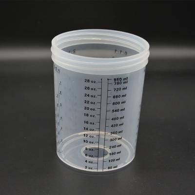 China 50 Sets Plastic PP And PE Paint Mixing Cups Packaged In One Box for sale