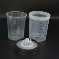 China 125 190 Micron Filter Disposable Paint Mixing Cups For Spray Gun Mixing for sale