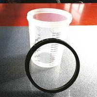 China 50 Sets Plastic PP And PE Paint Mixing Cup In One Box for sale