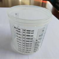 China Clear Plastic Disposable Paint Mixing Cups For Professional Use for sale