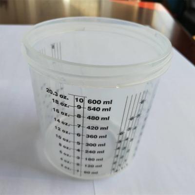 China Clear Plastic Disposable Paint Mixing Cups For Professional Use for sale