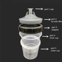 China Leakproof Durable Mixing Paint Cup Used On Spray Gun For Negotation Quantity for sale