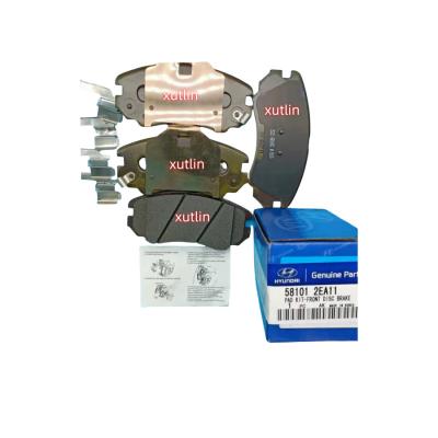 China Front Brake Pads OEM 58101-2EA11 for Hyundai Kia High Quality 10pcs MOQ for sale
