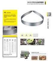 China TCT Carbide Teeth Wood Cutting Band Saw Blade 0.65-1.25mm Thickness 30-125mm Width for sale