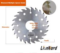China Multi Ripsaw Circular Saw Blade for Wood Cutting 18-25 Degree Hook Angle Hot Press Process for sale