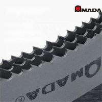 China Japan AMADA M42 Bi-Metal Band Saw Blade Width 27-80 mm for Steel Stainless Steel Cutting for sale