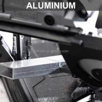 China Automatic Speed Adjustment Portable Band Saw Machine 110V for Metal and Wood Cutting for sale