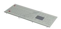 China Membrane Matrial Metal Keyboard With Trackball ,108 Keys , White for sale
