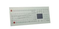 China Membrane Matrial Metal Keyboard With Trackball ,108 Keys , White for sale