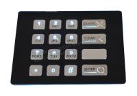 China 4 x 4 Keys Custom Vandal Resistant Metal Keypad With Backlit , Numeric Keys for sale