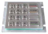 China 16 Keys 304 Stainless Steel Keypad With Arabic Numeric / Vandal Proof for sale