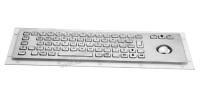 China Ruggedized Waterproof Panel Mount Keyboard With Trackball , 38mm Optical for sale