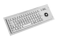 China Ruggedized Waterproof Panel Mount Keyboard With Trackball , 38mm Optical for sale