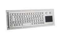 China IP67 Waterproof Stainless Steel Industrial Keyboard With Touchpad for sale