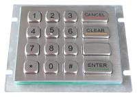 China IP66 304 Stainless Steel rear panel mounting industrial Keypad For outdoor applications for sale
