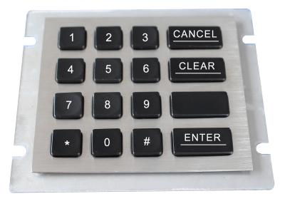 China Waterproof 16 Keys Polymer Keys Numeric Metal Keypad With Usb for sale