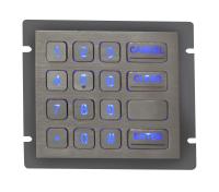 China Backlight Metal Keypad With Ps / 2 Interface , Rear Panel Mounting for sale