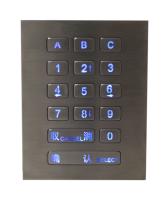 China Top Panel Mounting Door Access Keypad With 0.45mm Short Stroke for sale