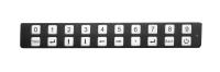 China Ruggedized Ip65 20 Keys Black Gate Keypad 304 Stainless Steel for sale