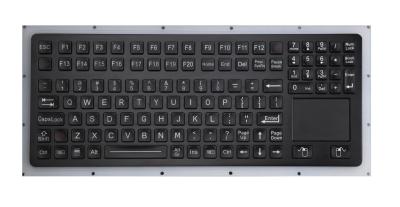 China IP67 Balck Dynamic Waterproof Ruggedized Keyboard with Touchpad for Industrial Military Application for sale