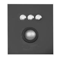 China Waterproof Black Stainless Steel Trackball Pointing Device ESD Safe Operation for sale