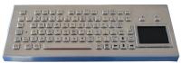 China Stainless Steel Movable Industrial Keyboard With Touchpad For Coal Mine for sale
