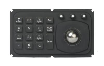 China Waterproof Silicone Industrial Pointing Device Ruggedized In Black for sale