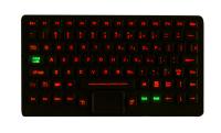 China IP65 Waterproof USB Interface Silicone Industrial Keyboard With Touchpad for sale