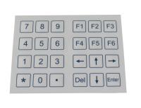 China 24 Keys Dust Proof Industrial Membrane Keypad With Dot Matrix for sale