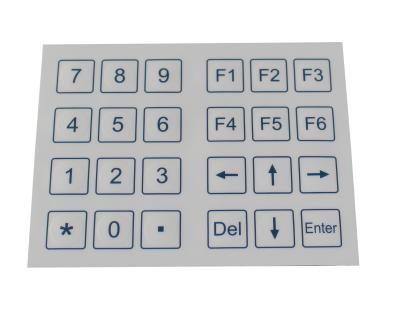 China 24 Keys Dust Proof Industrial Membrane Keypad With Dot Matrix for sale