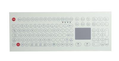 China 108 Keys IP65 Industrial Membrane Keyboard Top Panel Mounting for sale