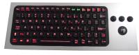 China Durable Desktop Backlit Industrial PC Keyboard Sealed Aluminum Housing For Army for sale