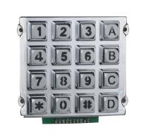 China All Windows Die Casting Metal Dot Matric 16 Key Keypad Dust Proof for sale